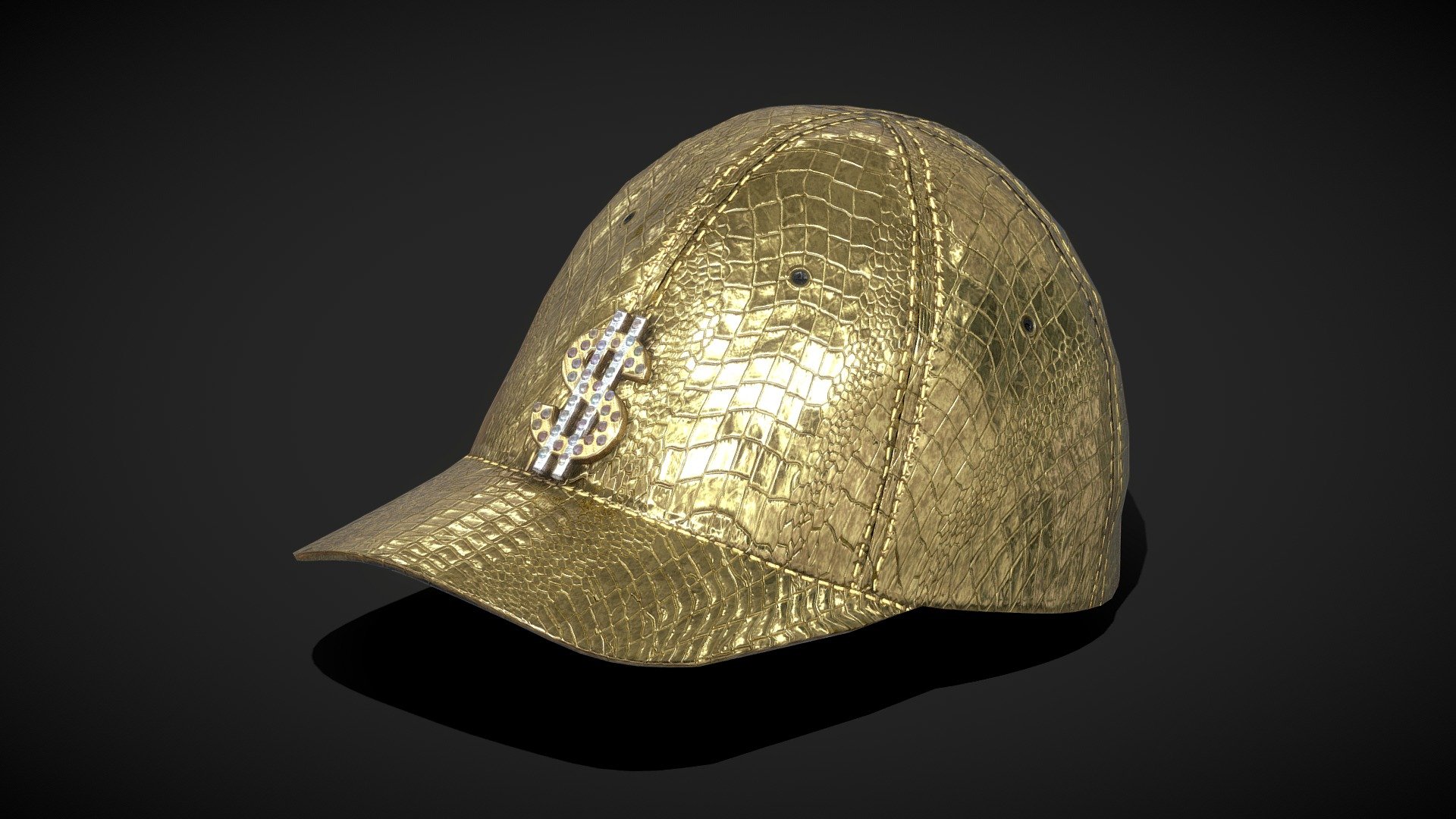 Gold Baseball Cap Snapback - deep3dsea