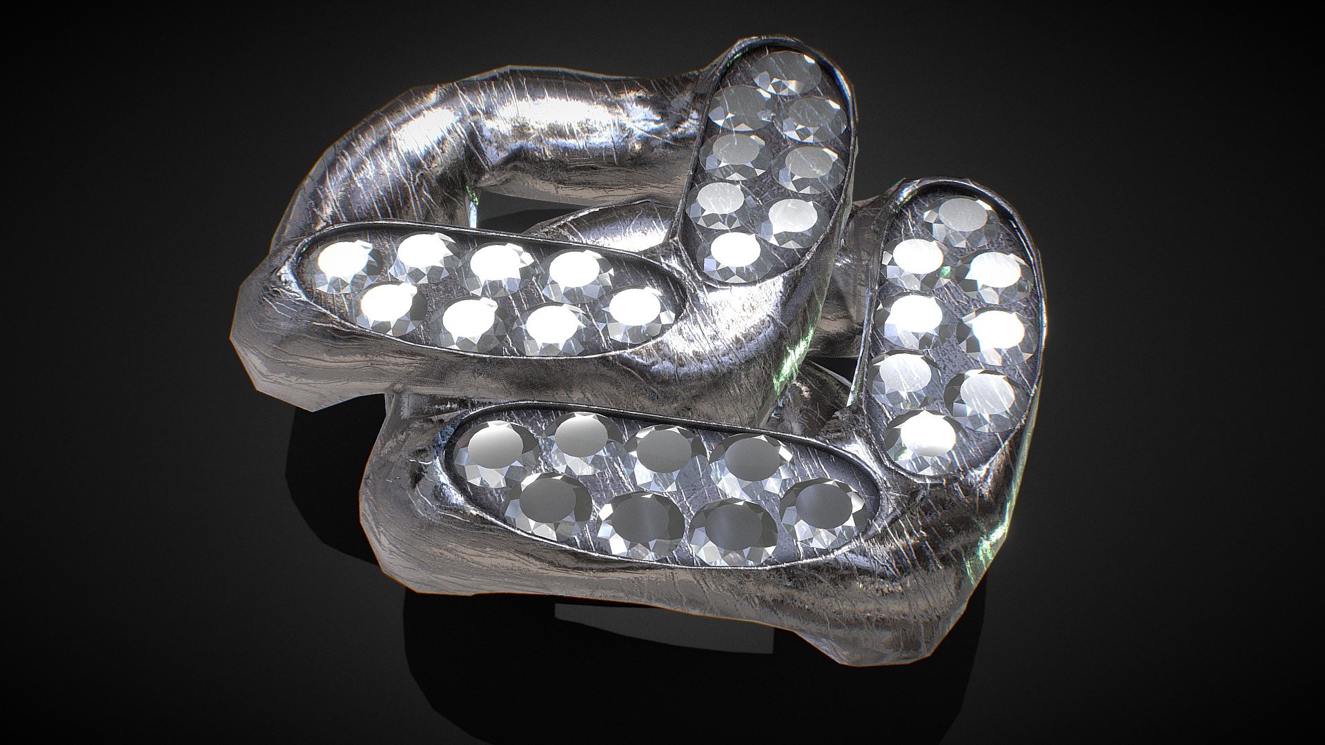 Interlocking Diamond Chain Link Modular - deep3dsea