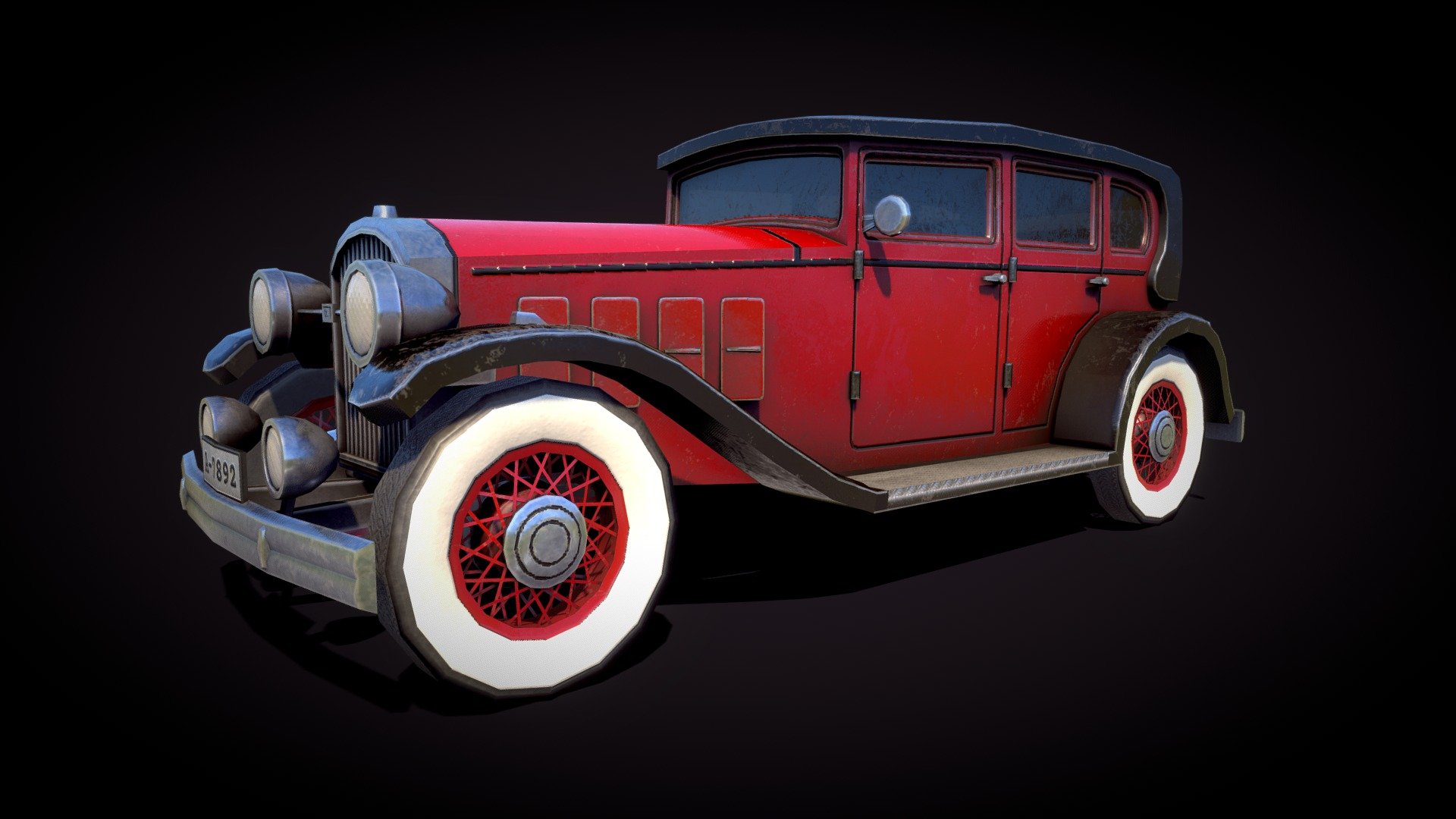 Old Classic Car - LowPoly Challenge - deep3dsea