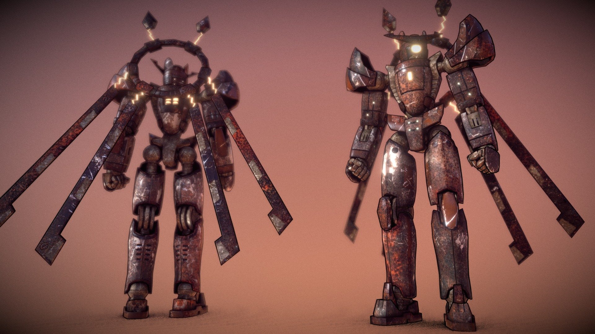 Rusted Mecha Concept - deep3dsea