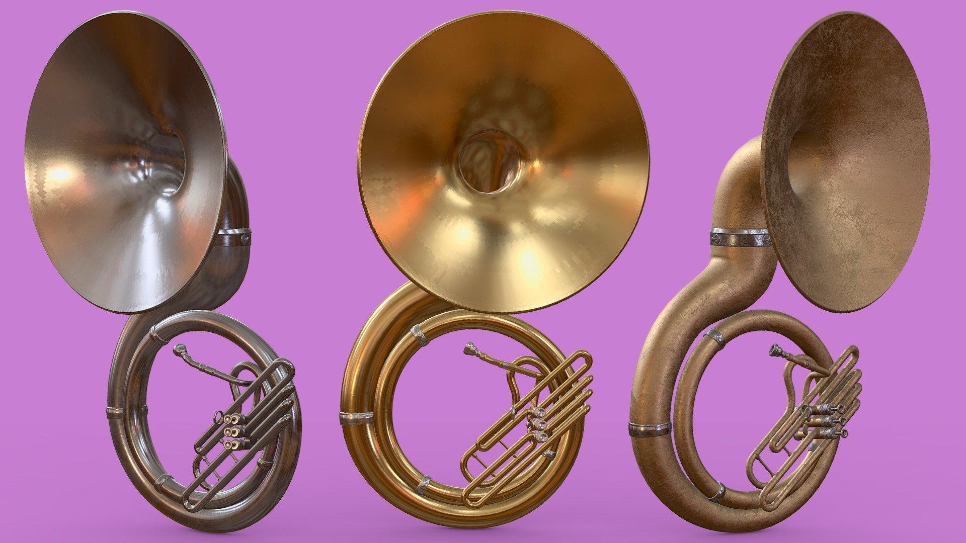 Sousaphone - Brass Instrument - deep3dsea