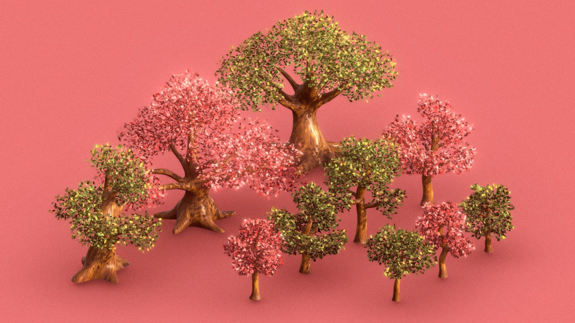 Download TREE PACK V1 3D Model | deep3dsea