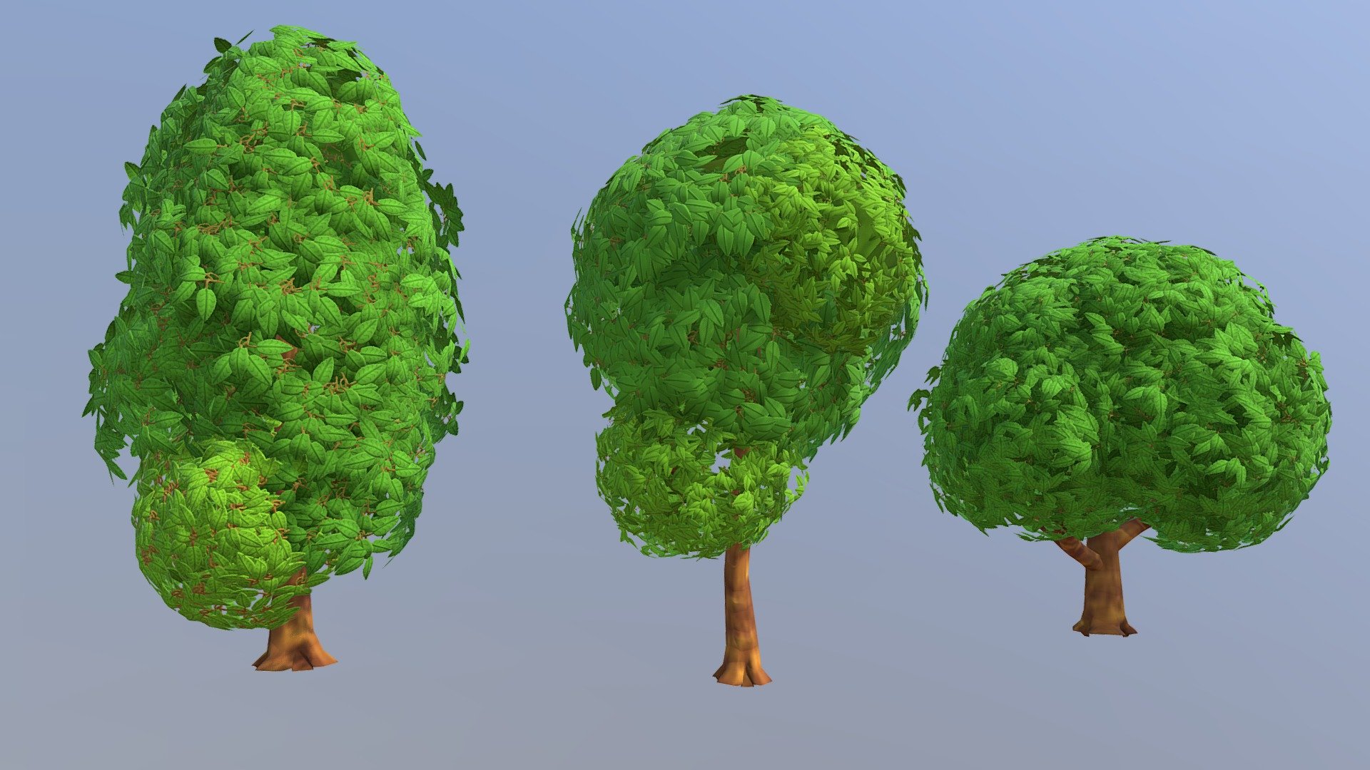 Trees stylized - deep3dsea