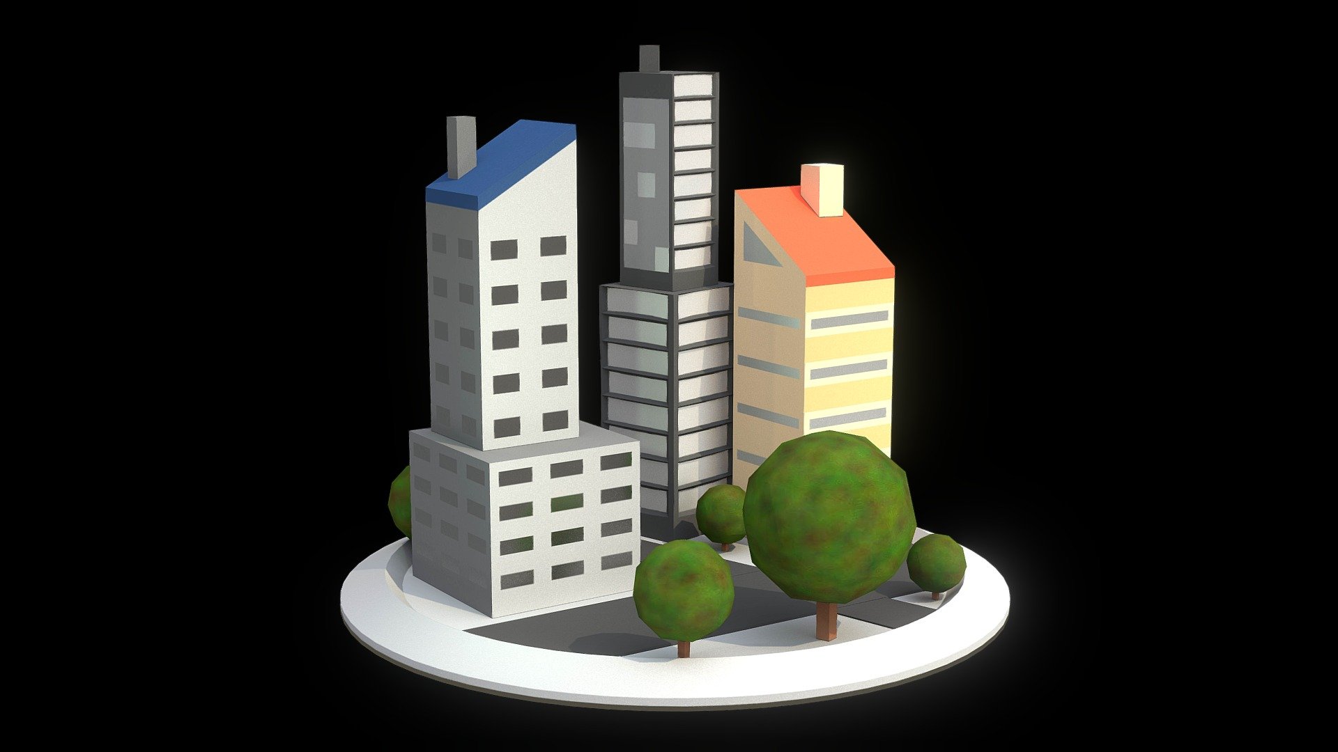 3d Icon - City - deep3dsea