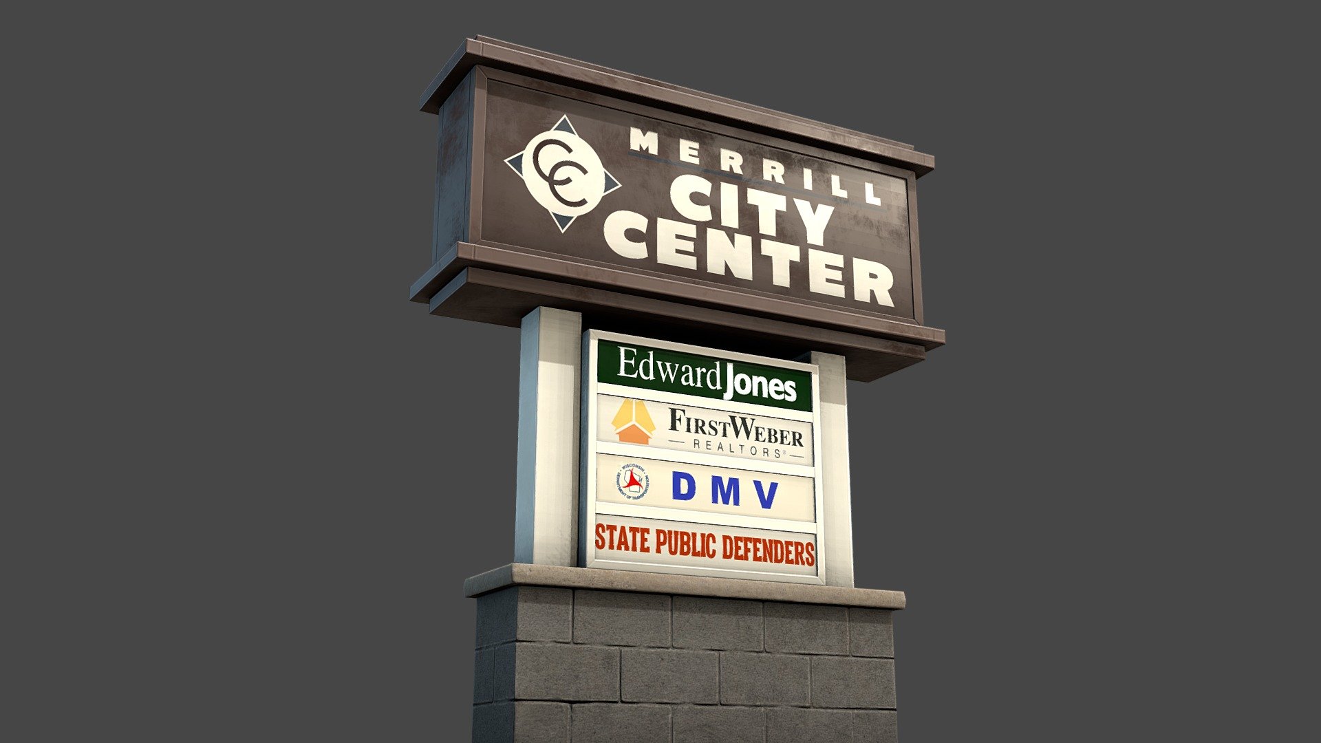 City Center Sign - deep3dsea