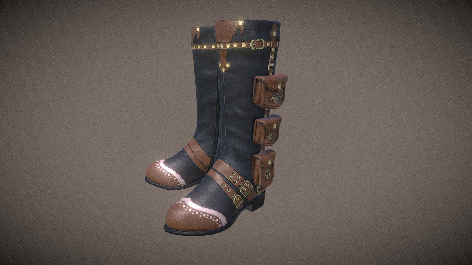 Steampunk Boots - deep3dsea