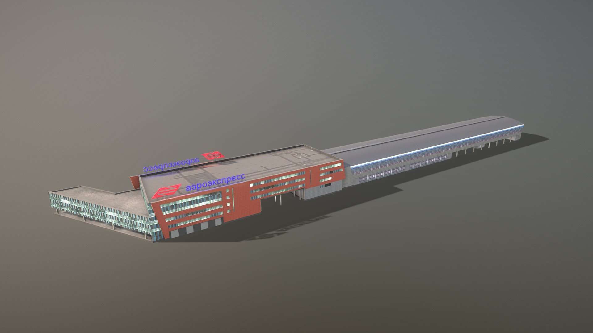 Airport Railroad Station UUEE_Aeroexpress - deep3dsea
