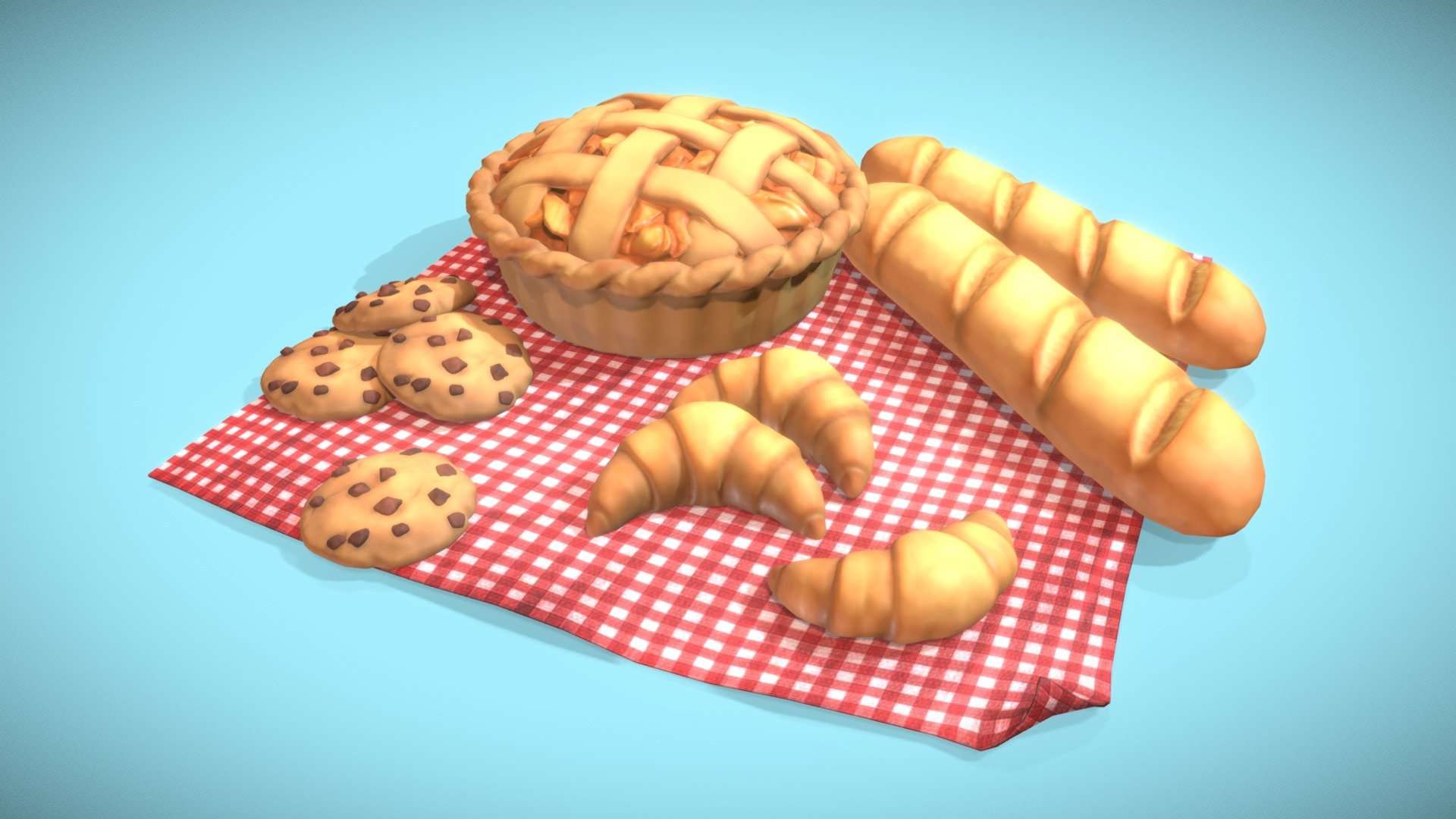 Cartoon Pastries - deep3dsea