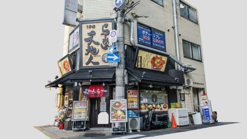 Download Corner Restaurant Scan 3D Model | Deep3DSea