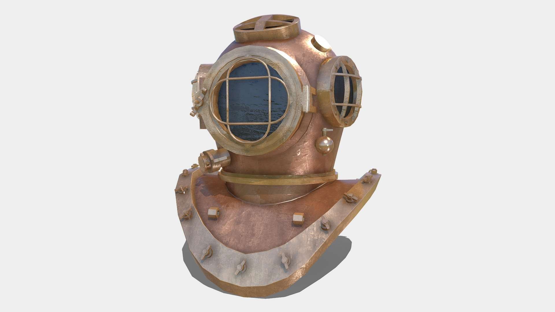 Old Diving Helmet Retro Vintage Scuba - deep3dsea