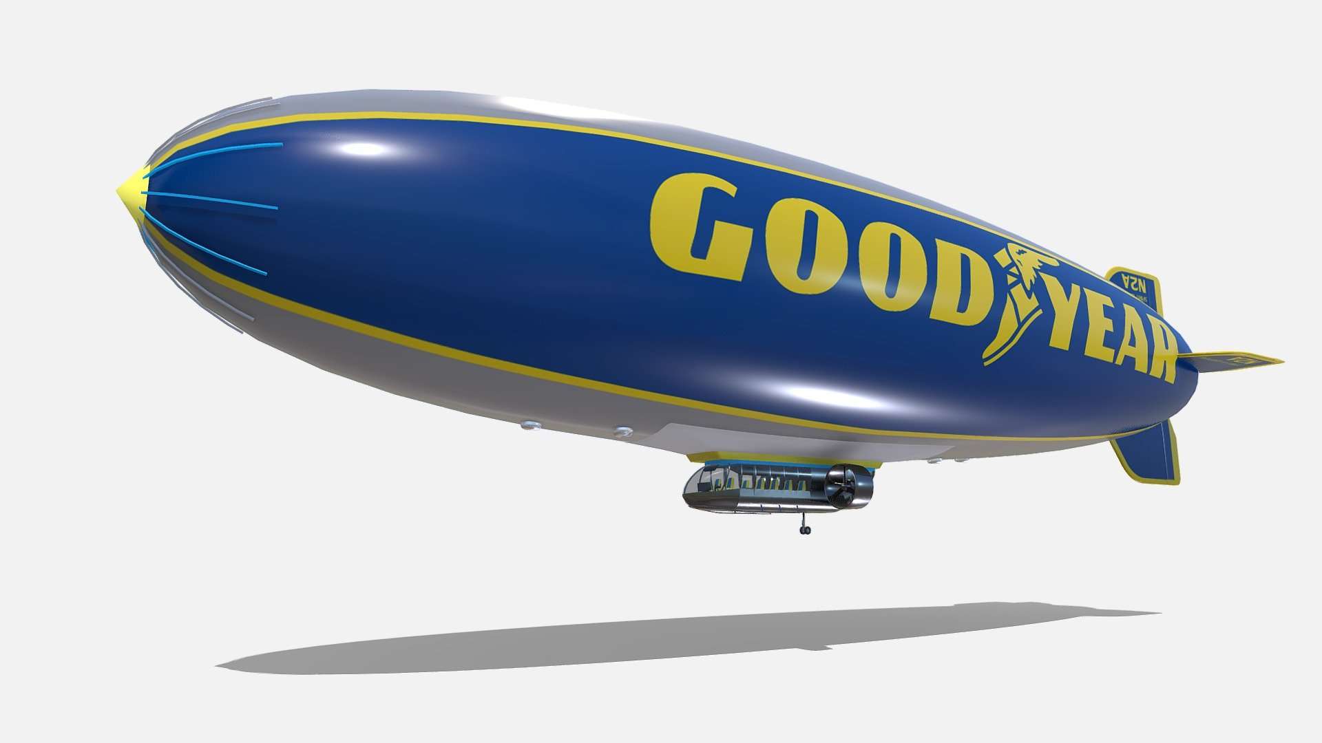 Download Good Year Blimp 3D Model | Deep3DSea