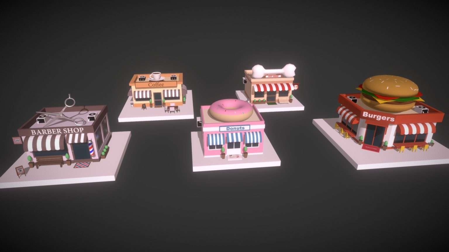 Low Poly Cartoon Pack - deep3dsea