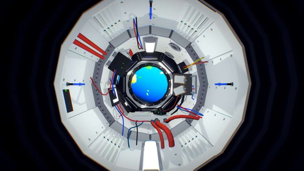 Low Poly Space Station - deep3dsea