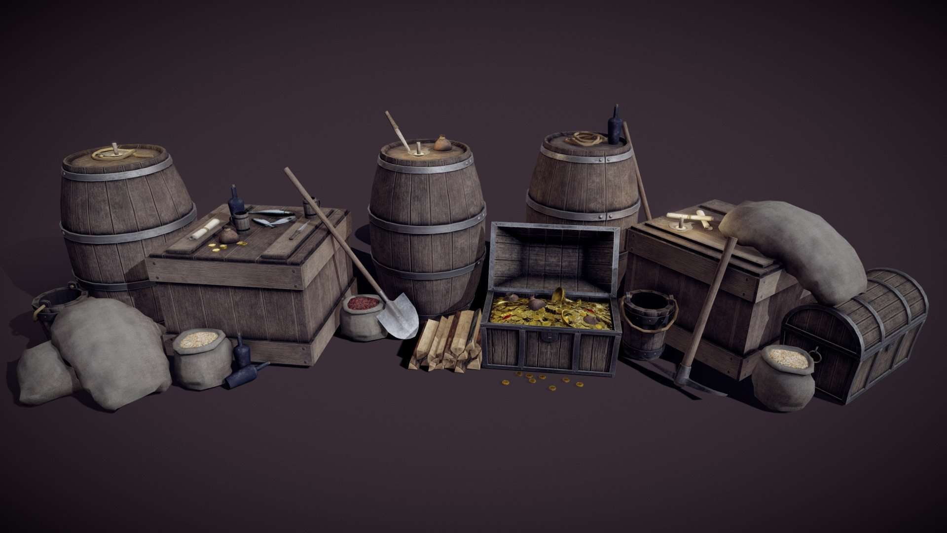 Medieval Props Pack - deep3dsea