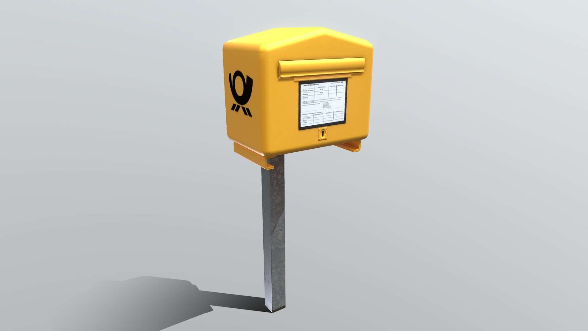 Download Public Mailbox 1 (Low-Poly Version) 3D Model | deep3dsea