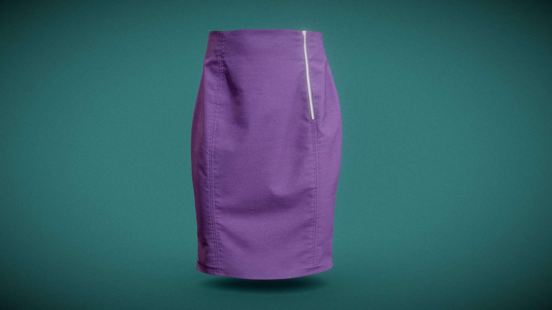 Purple Pencil Skirt - deep3dsea