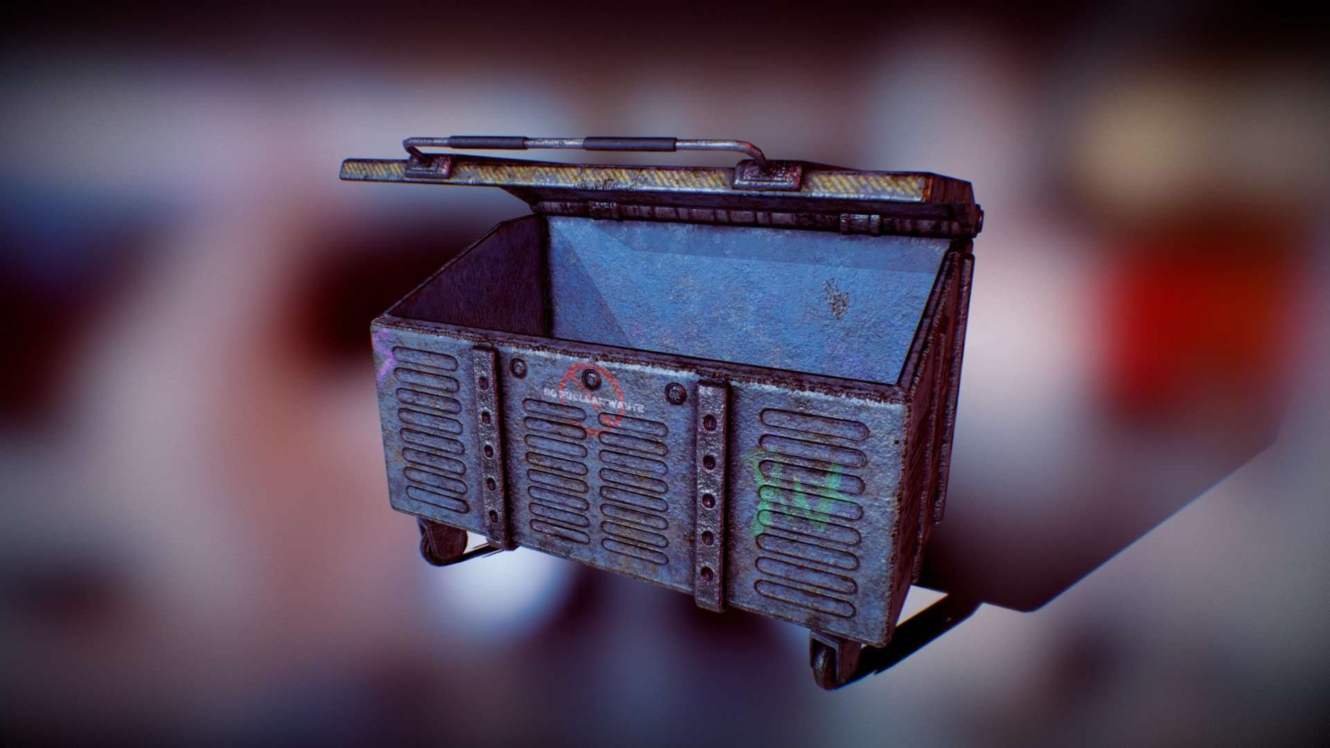 Download Rusty old dumpster 3D Model | deep3dsea