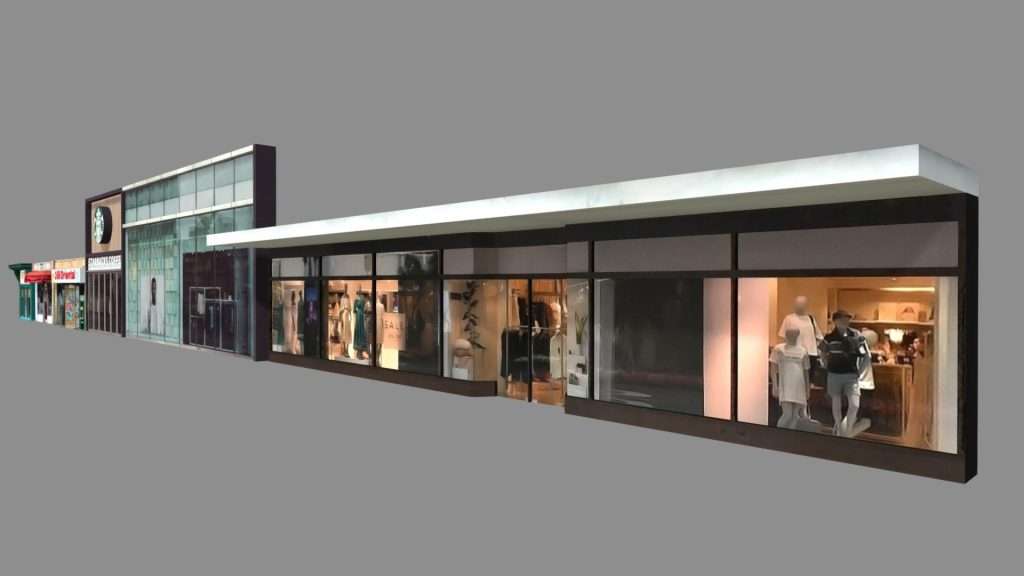 Download Storefront Shopfront Starbucks Coffee Shop 3D Model | deep3dsea