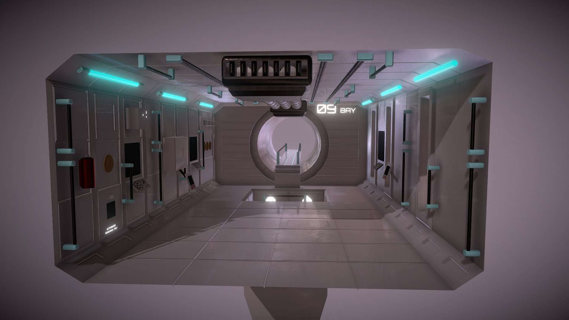 Student Work - Space Station Interior - deep3dsea