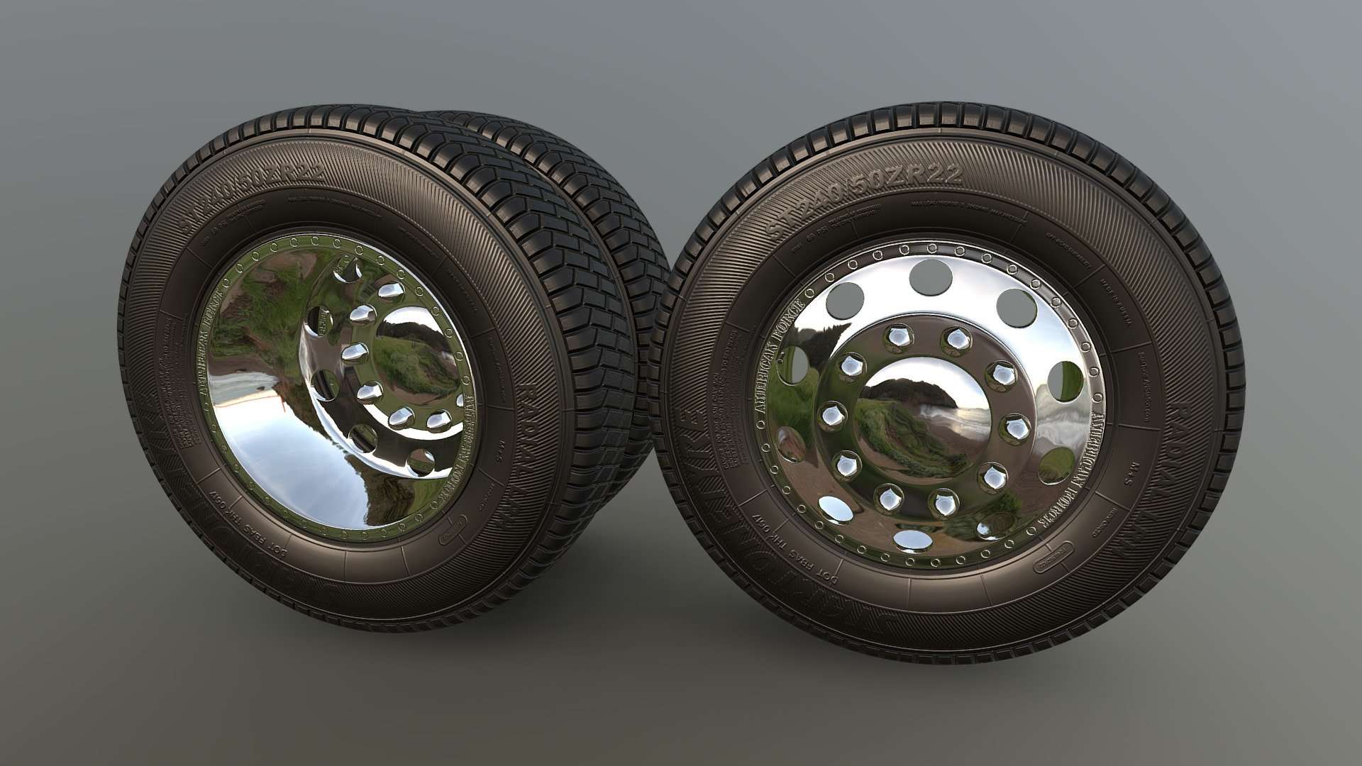 3D model-truck Wheel. - deep3dsea