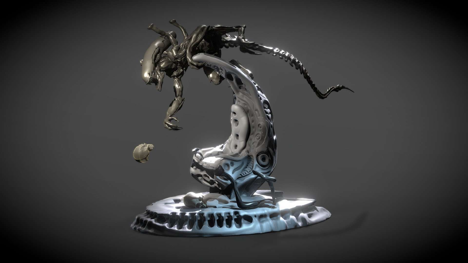 Alien Throne - Headhunter Version - deep3dsea