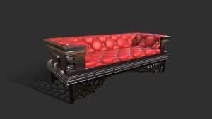 Client Project - Gothic Furniture - Sofa - WIP - deep3dsea
