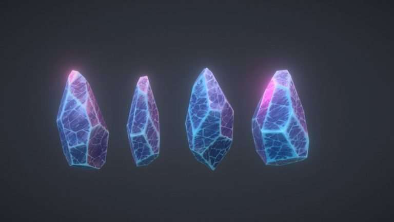 Handpaint study Crystal - deep3dsea