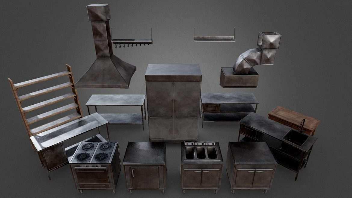 Download Restaurant Kitchen Set – Part 2 3D Model | Deep3DSea