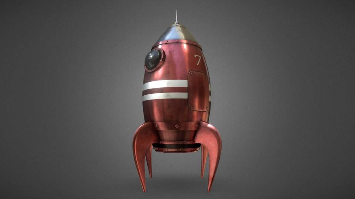 Retro Rocket Toy - deep3dsea