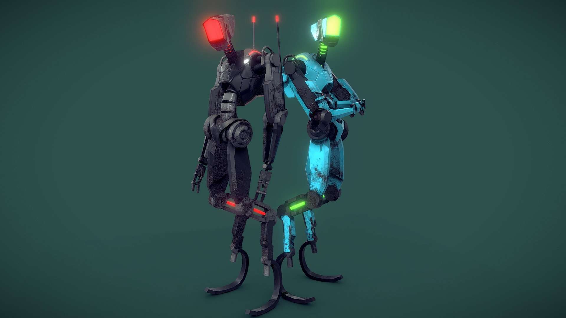 Sci Fi AI Robots - deep3dsea