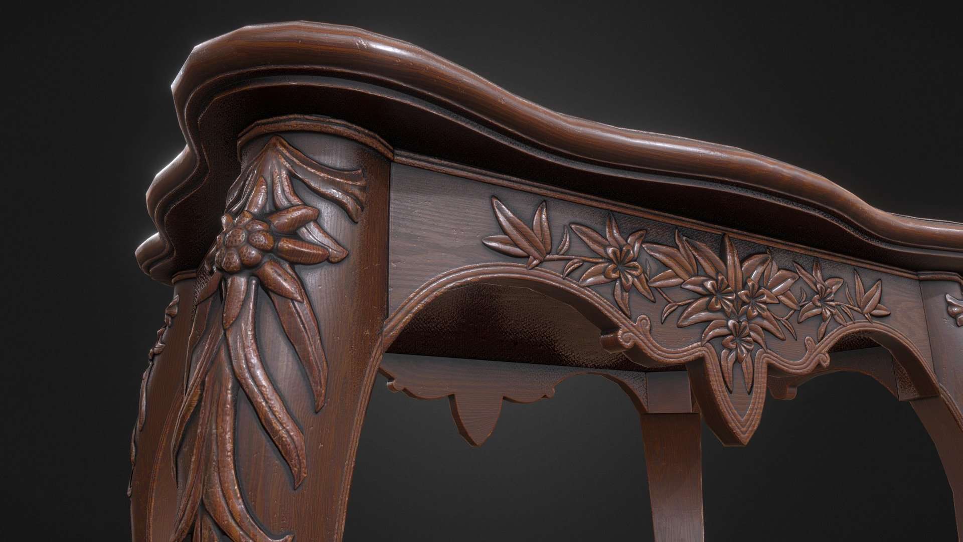 Small Victorian Table - deep3dsea