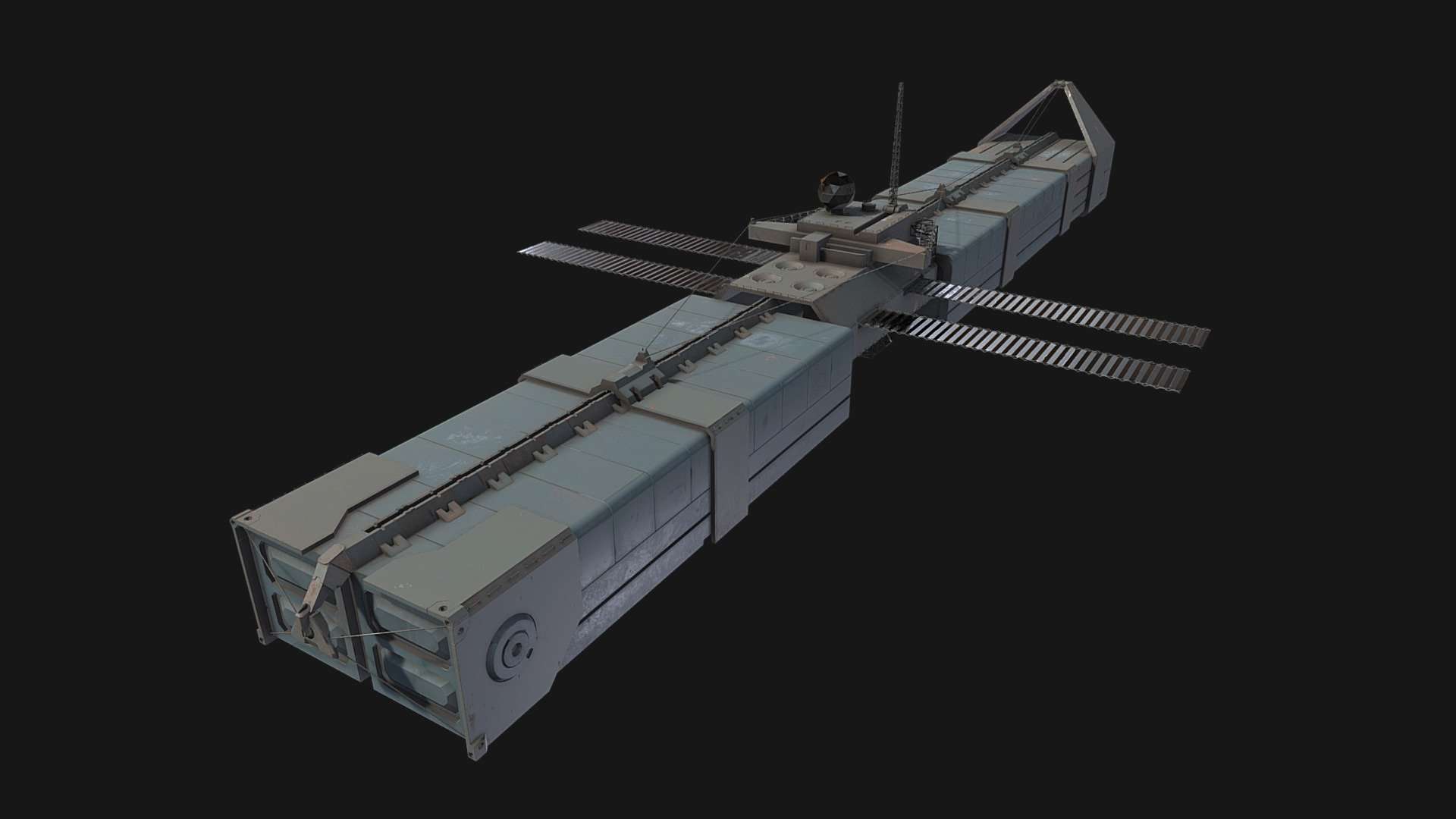 Freighter Spaceship - deep3dsea