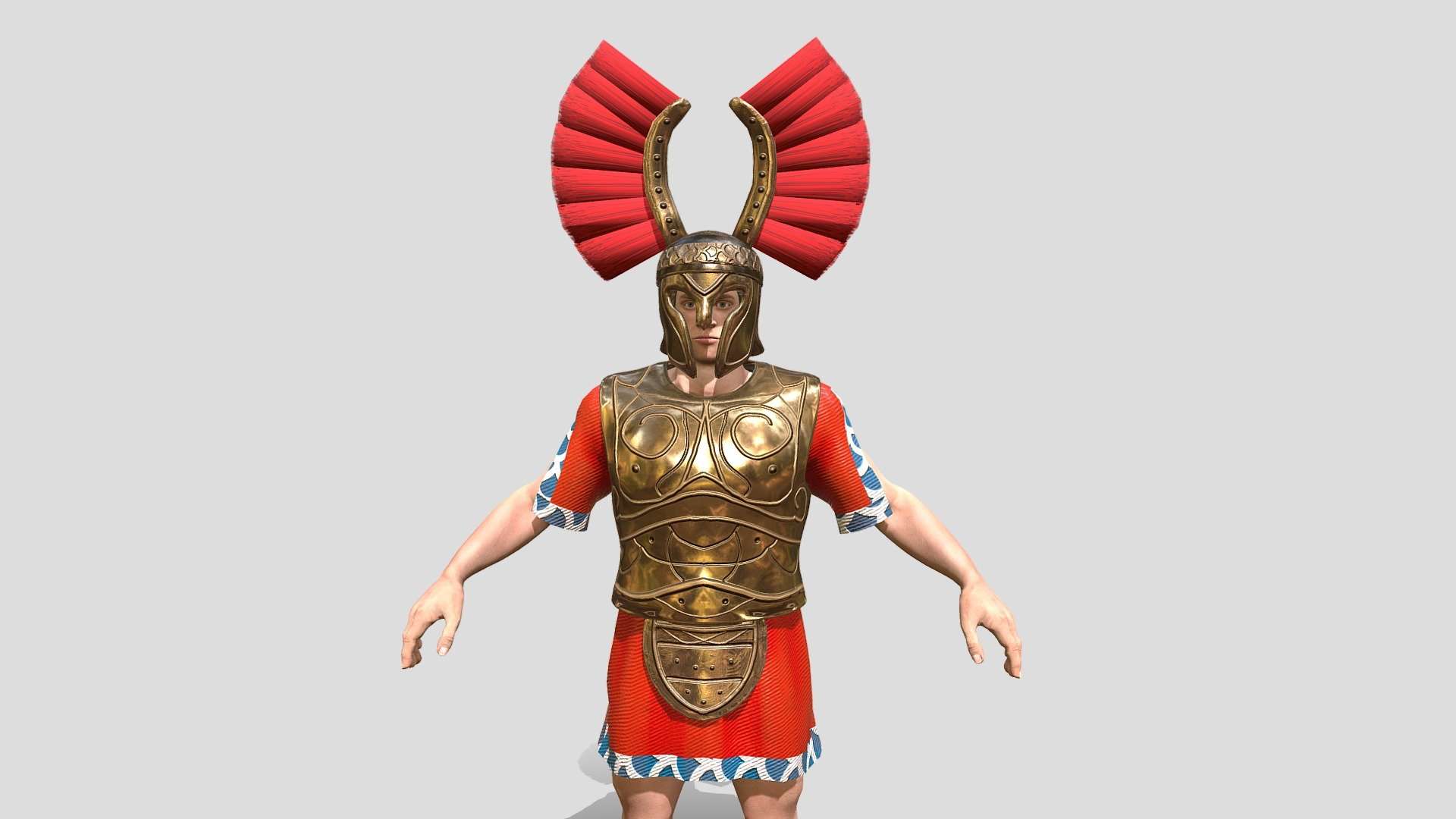 Greek Hoplite warrior - deep3dsea