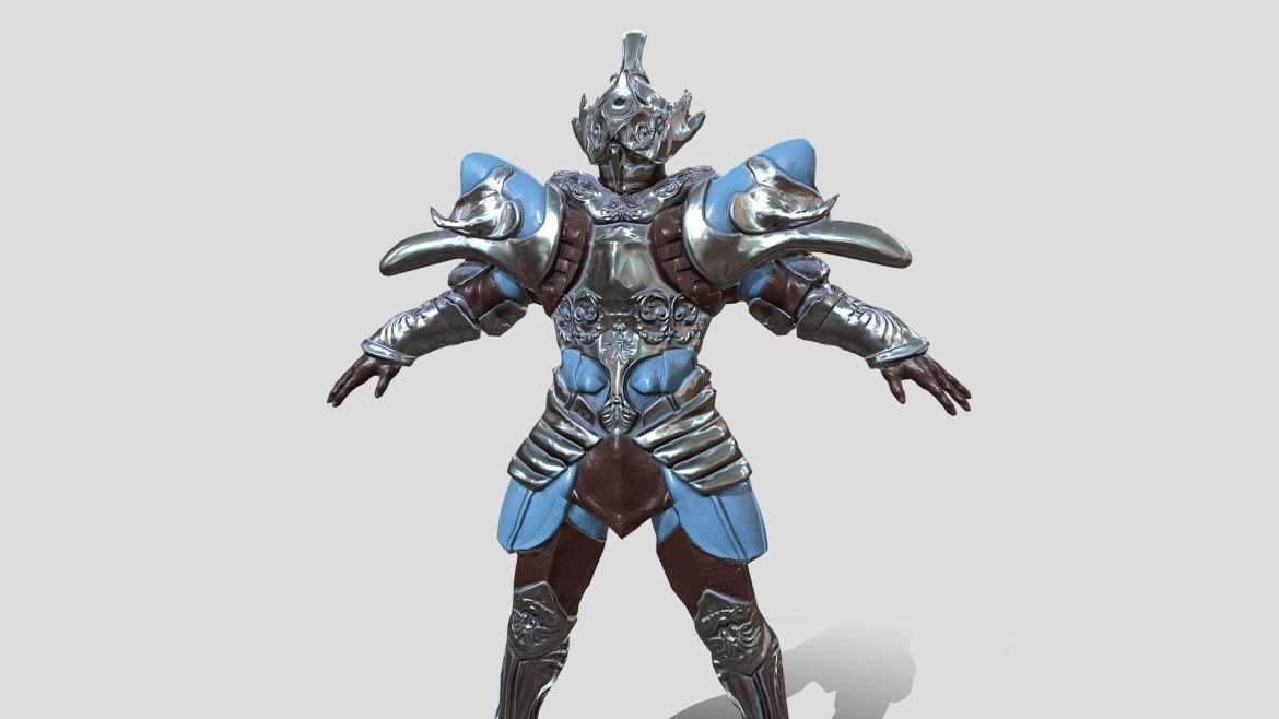 Knight warrior 3d game model - deep3dsea