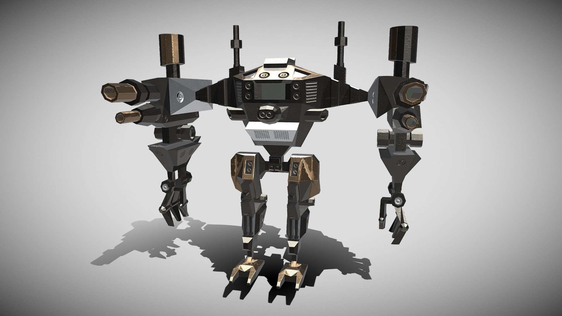 Robot Mech 3d game model - deep3dsea