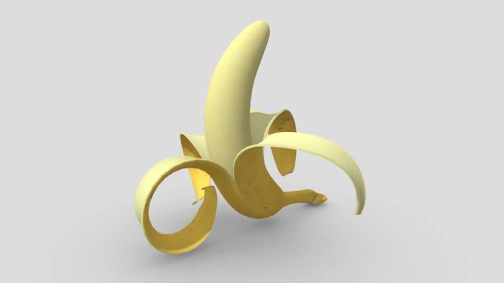 Download Stylised Banana Peeled 3D Model | Deep3DSea