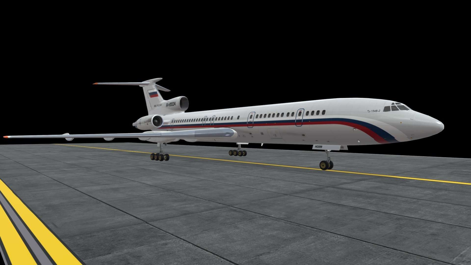 Tu-154 RA-85534 - deep3dsea