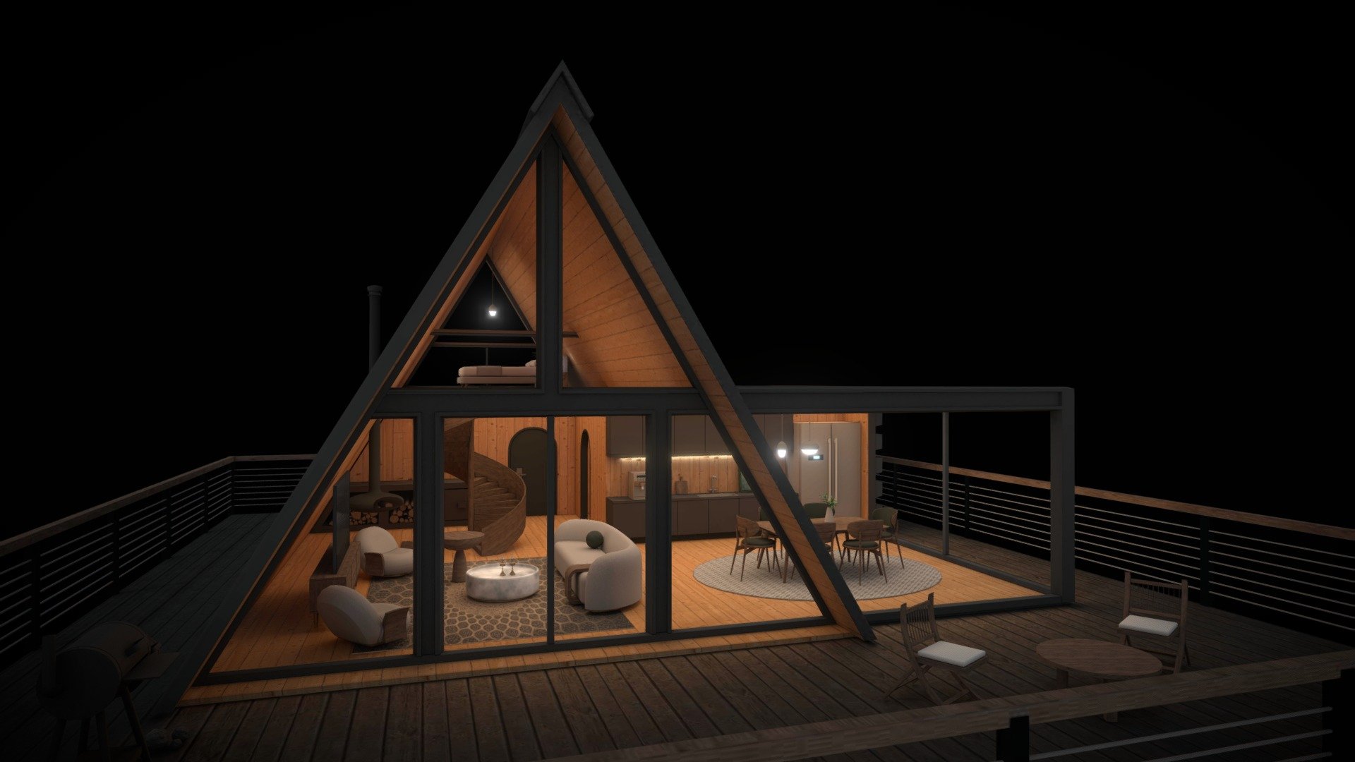 A-frame Hut | Cozy Cabin | Baked - deep3dsea