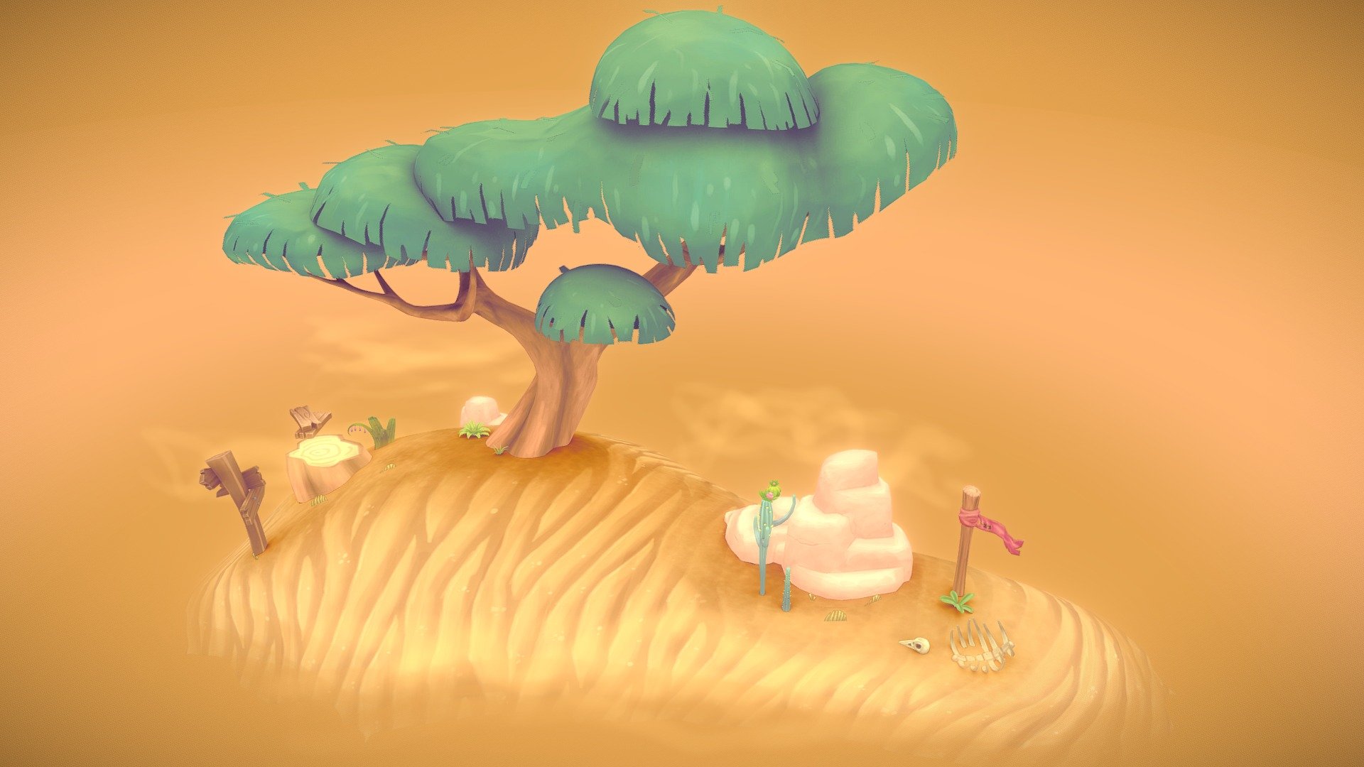A Tree in the Desert - deep3dsea