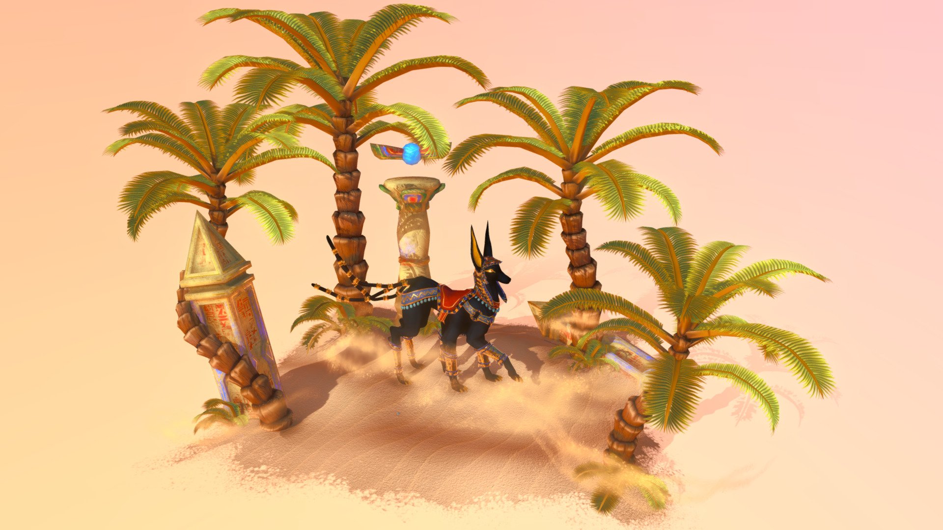 Ancient Egypt Desert Diorama - deep3dsea