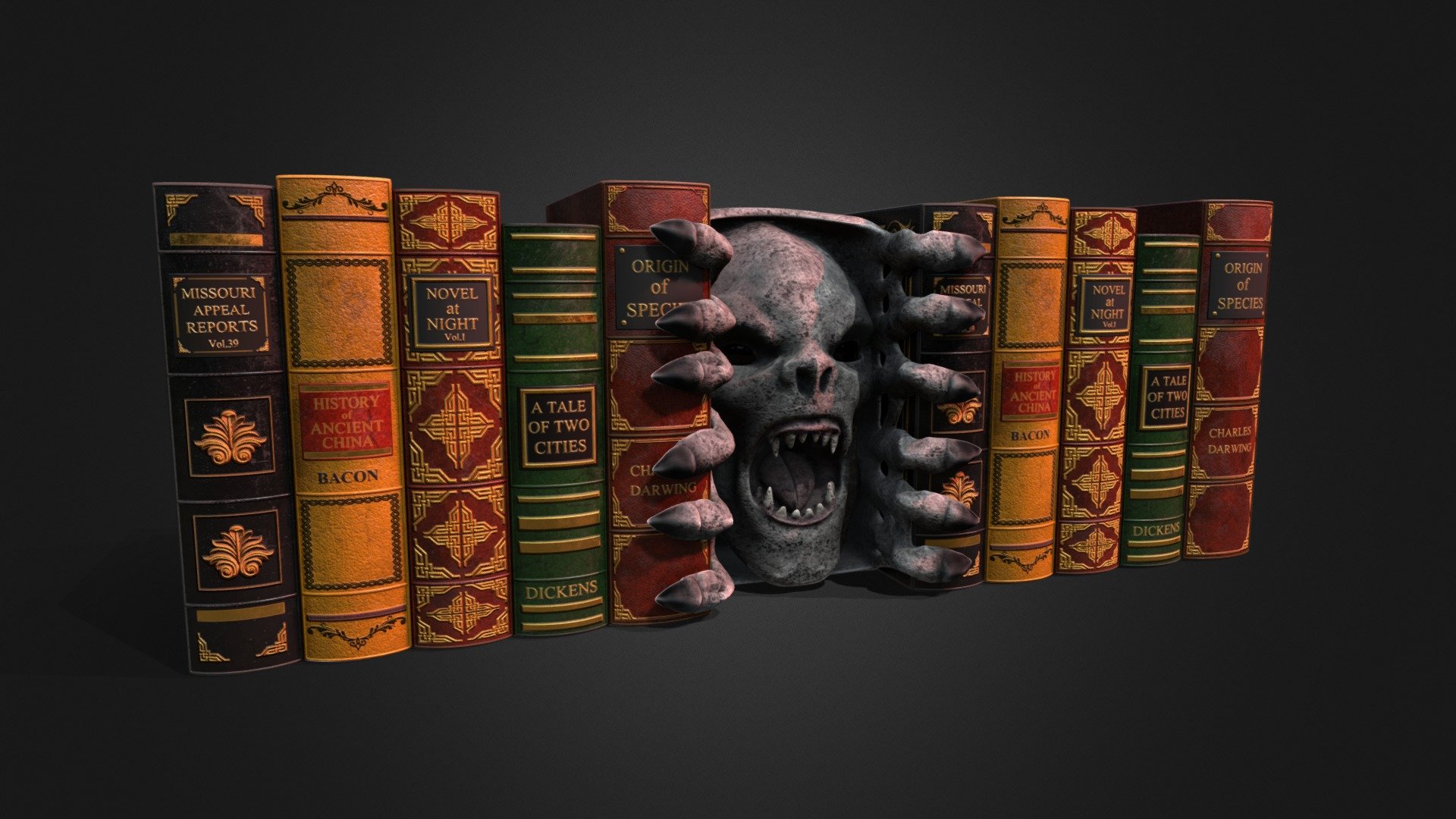 creature bookends - deep3dsea