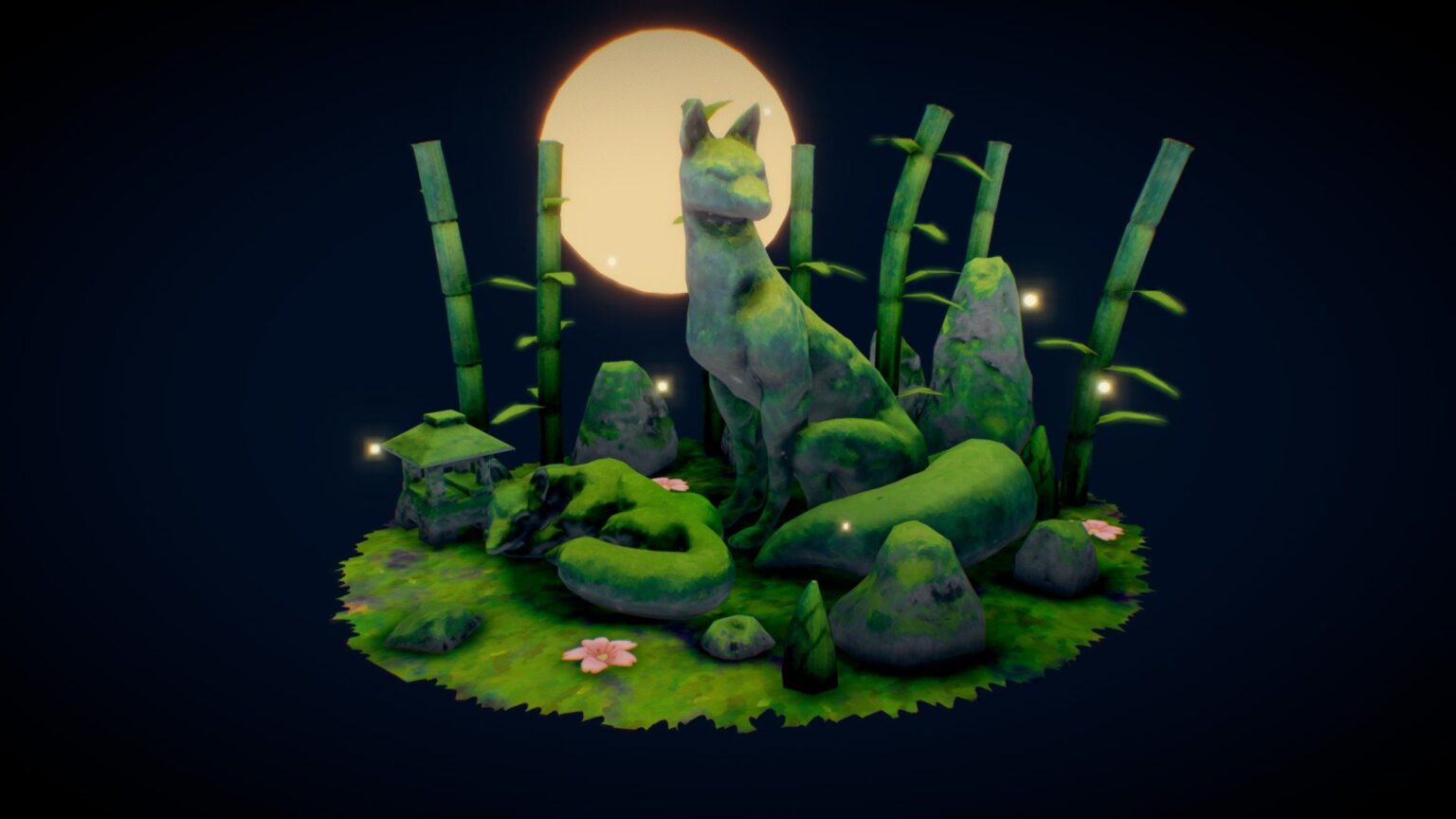 Fox Statues - deep3dsea