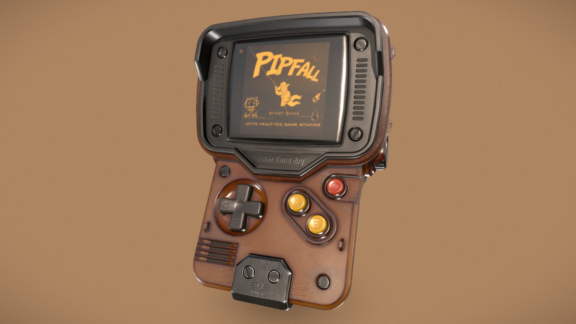 Game Boy in Fallout style - deep3dsea