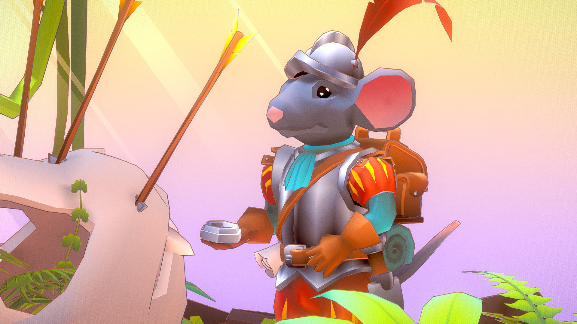 Download Gradient Mouse 3D Model | deep3dsea