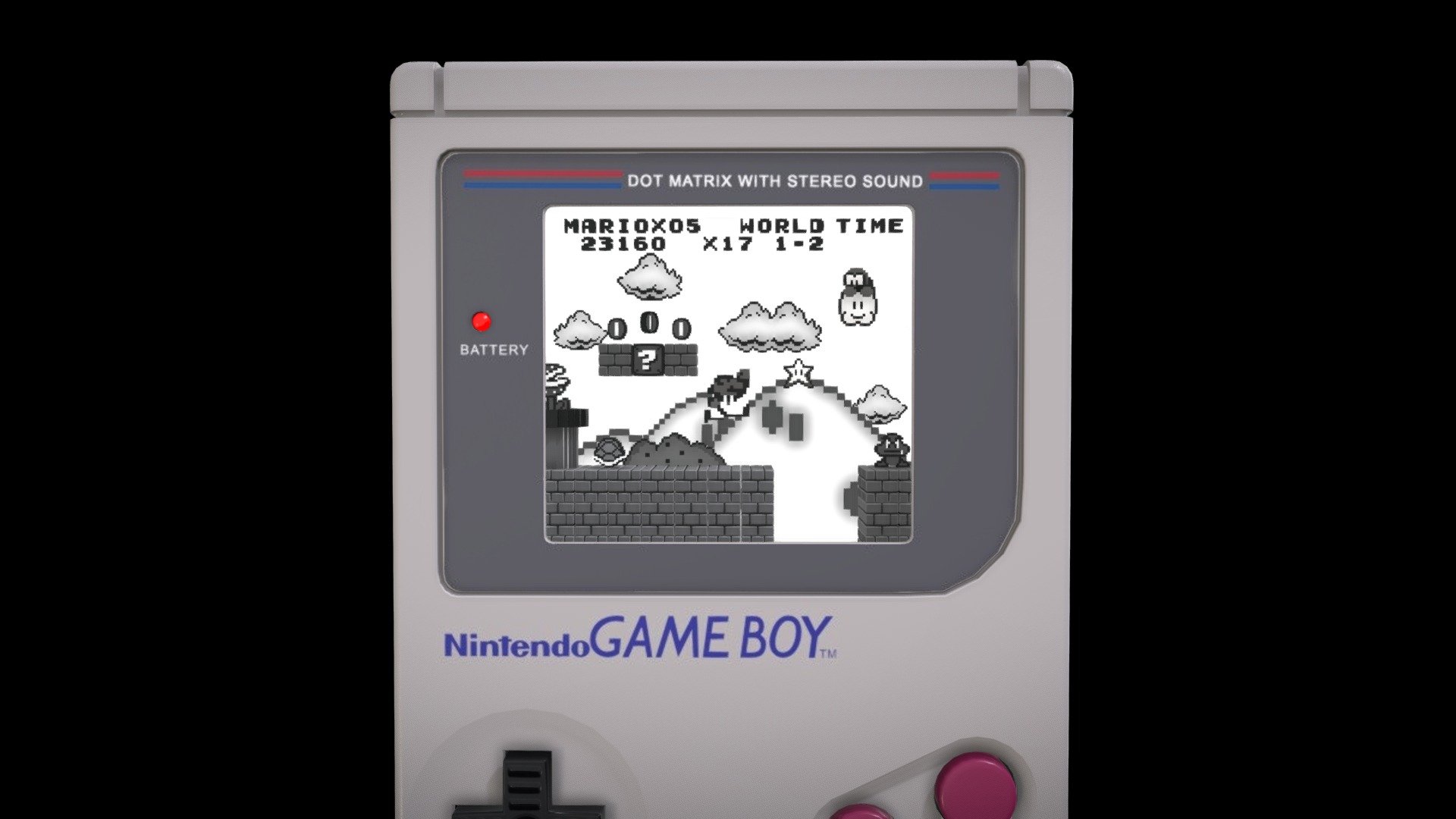 Nintendo GameBoy - Super Mario Land - deep3dsea