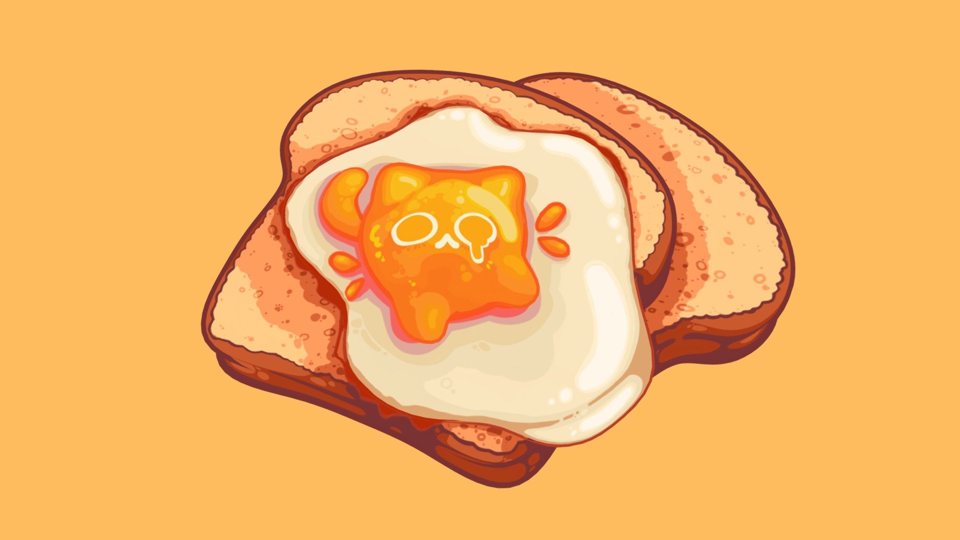 🍳Purrfect egg on toast🍳 - deep3dsea