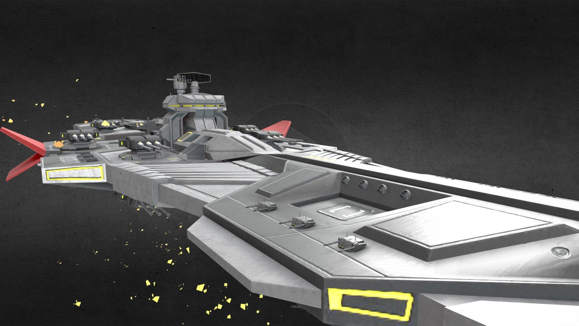 Scifi Heavy Cruiser - Morning Star Class - deep3dsea