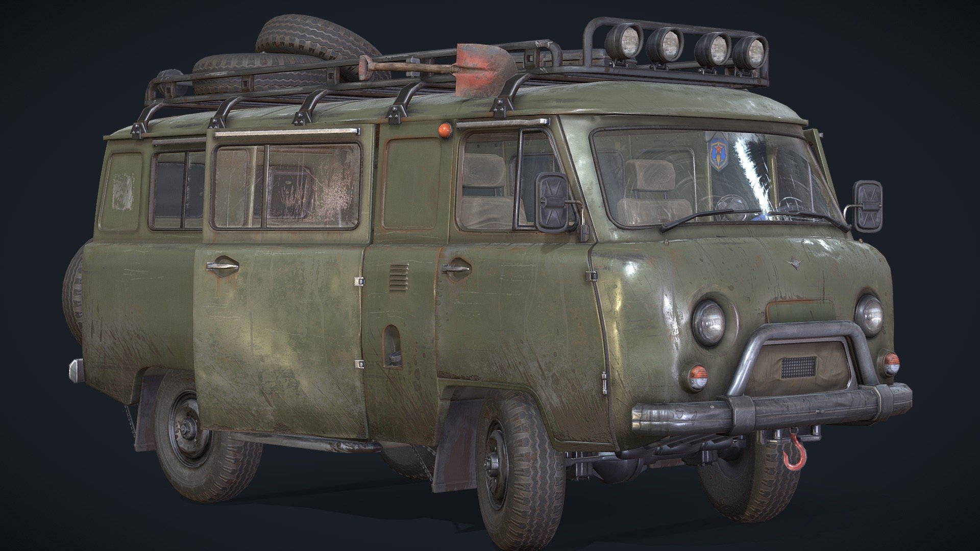 Soviet Vehicle UAZ Bukhanka - deep3dsea