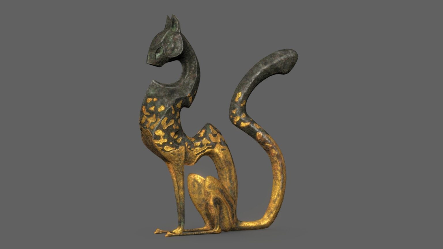 Statue Cat - deep3dsea