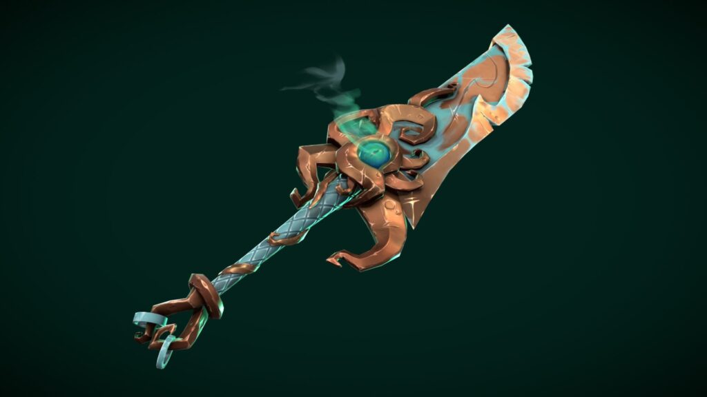 The Cursed Blade - Stylized Game Ready Sword - deep3dsea